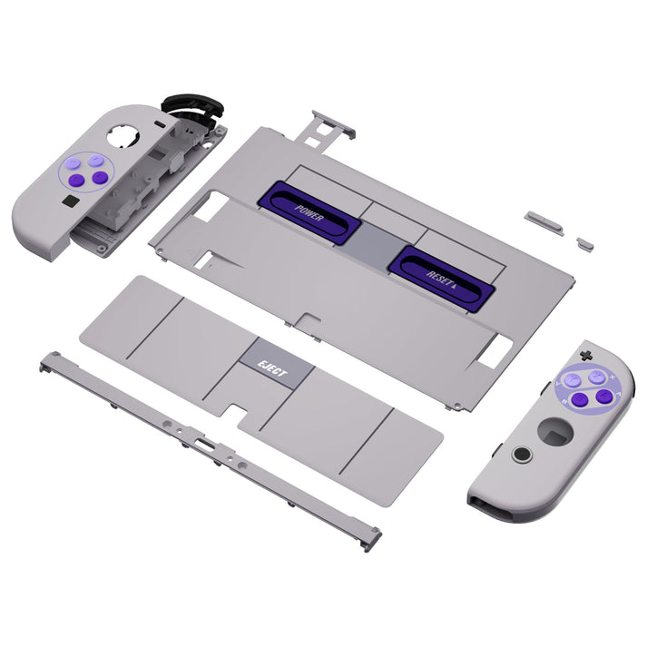 eXtremeRate 任天堂スイッチ有機EL用カスタム交換フルセットシェル＆ボタン【クラシックSNESスタイル】 – extremerate JP